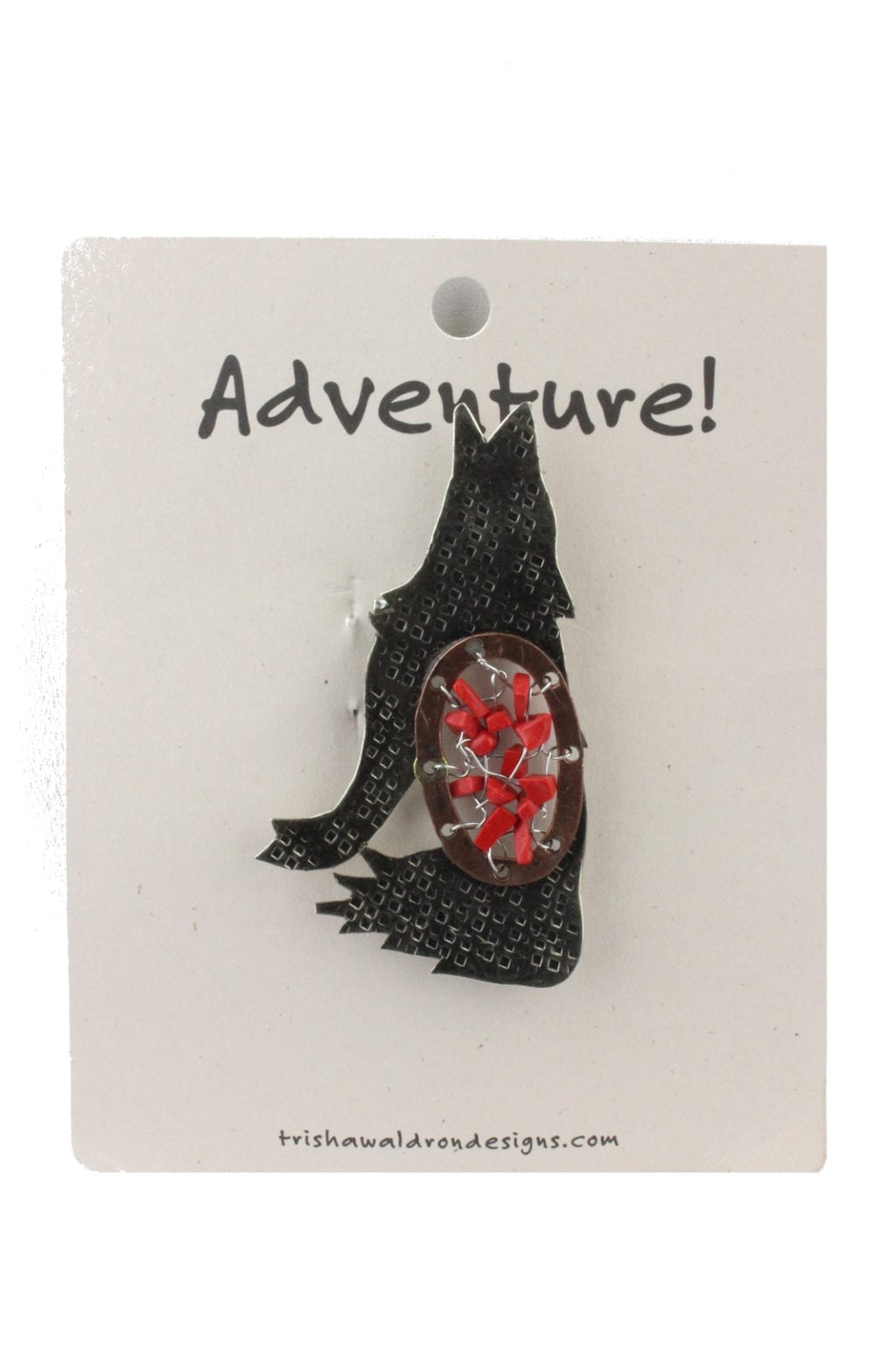 M.Pins – Adventure Howling Wolf Pin – Trisha Waldron Designs