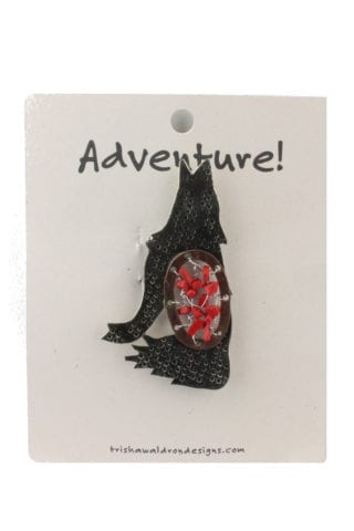 M.Pins – Adventure Howling Wolf Pin – Trisha Waldron Designs