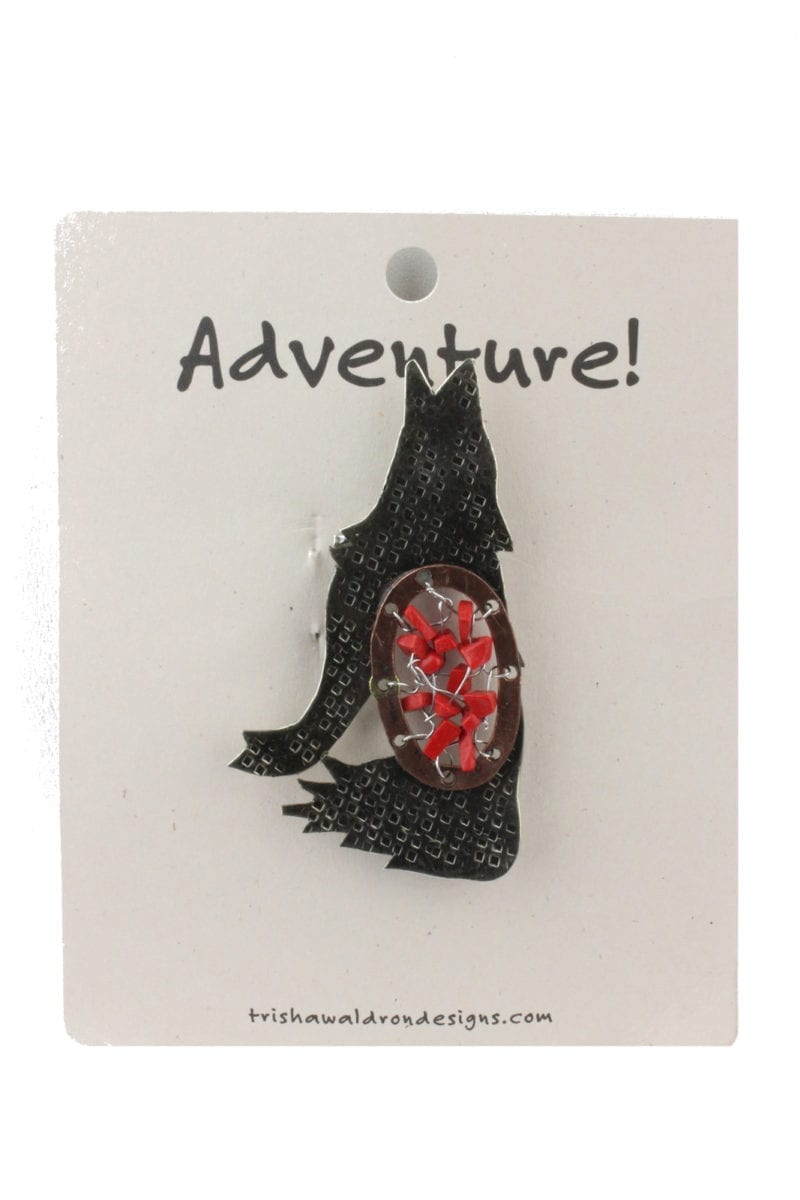 M.Pins – Adventure Howling Wolf Pin – Trisha Waldron Designs